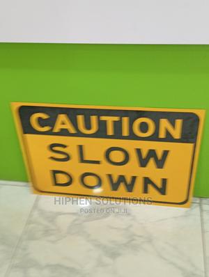 Caution Slow Down Pedestrian Traffic - Safety Sign in Yaba - Safety ...