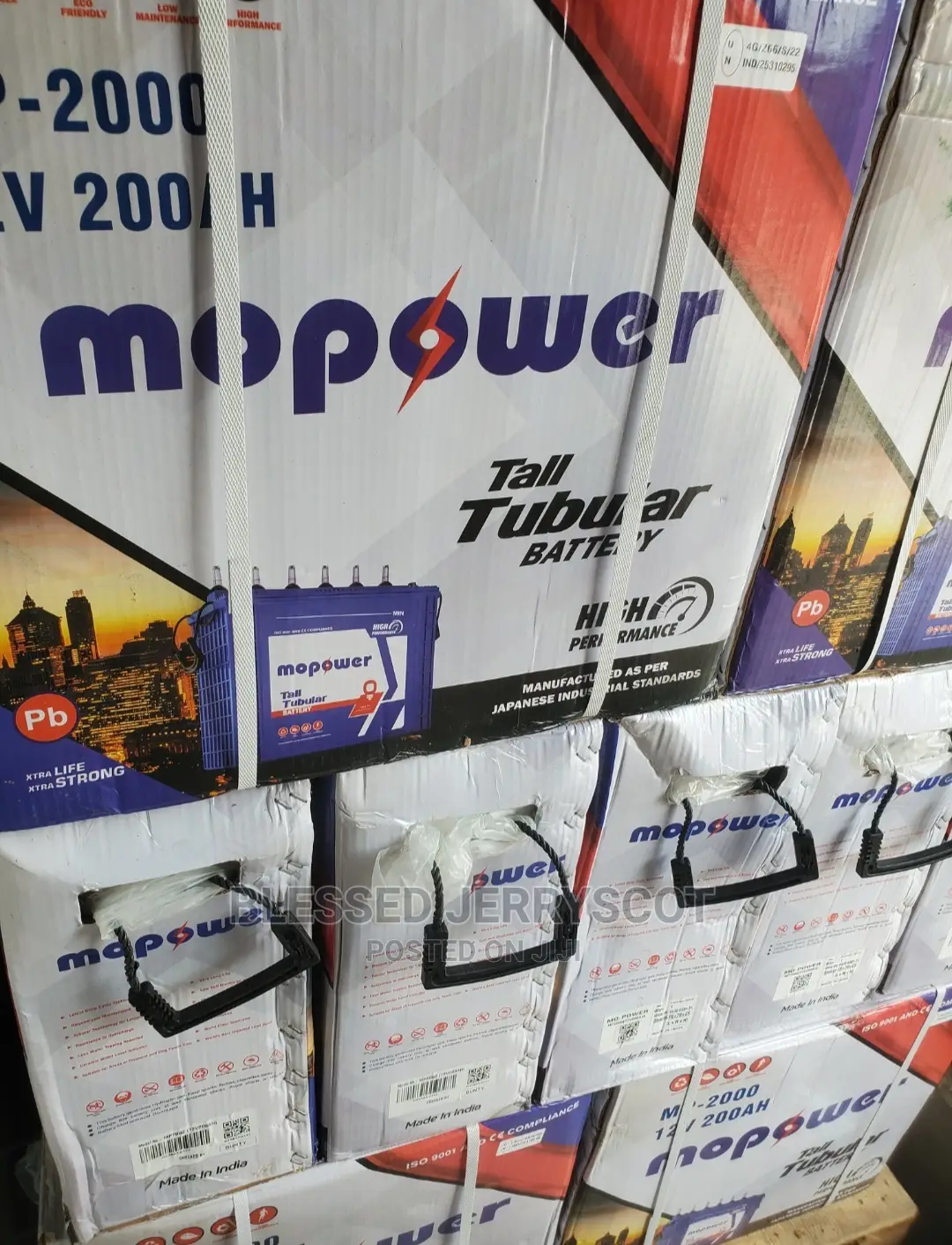 Mopower 220ah,12V Tall Tubular Inverter Battery Available. in Ibadan ...