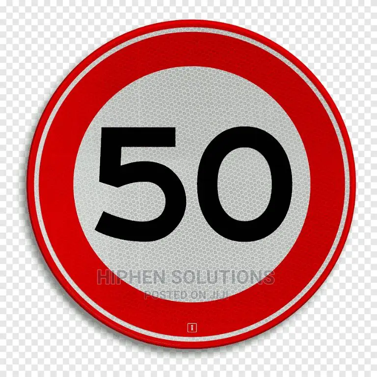 50mph Minimum Speed Limit Sign in Yaba - Safety Equipment & Protective ...