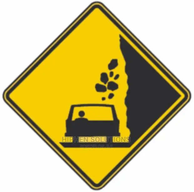 Falling Rocks Traffic Sign