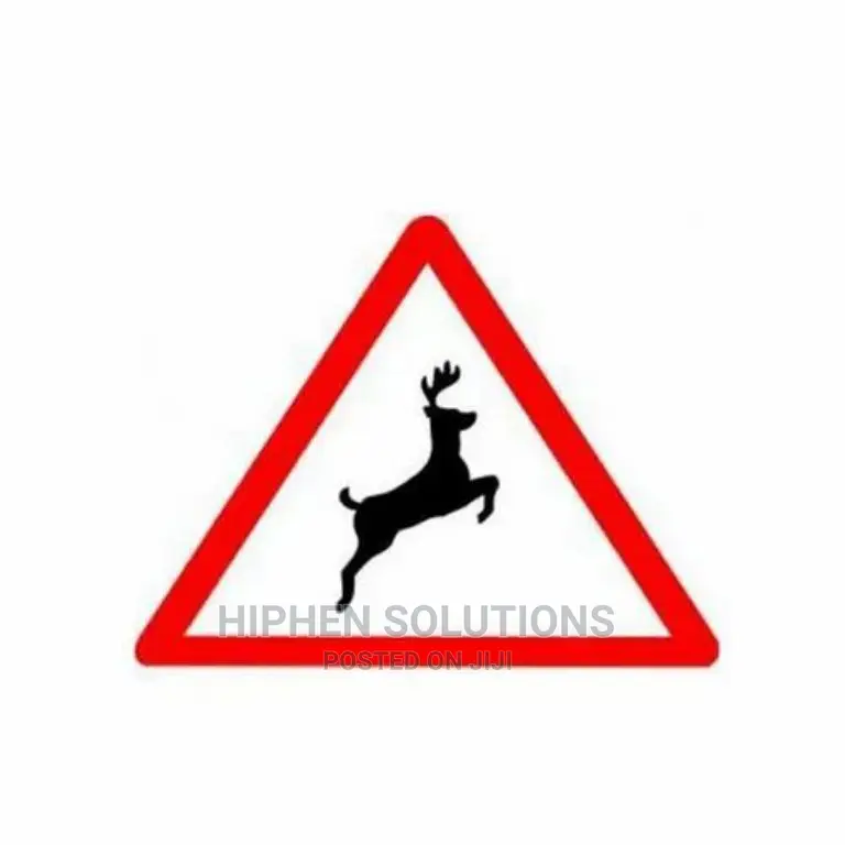 Road Signs - Warning Sign - Wild Animals Crossing in Tai - Safety ...