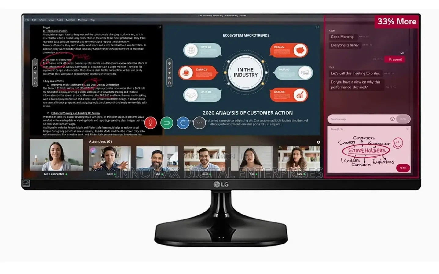 LG 25 " Ultrawide Monitor IPS Display, SRGB 99%,Screen Split for sale ...