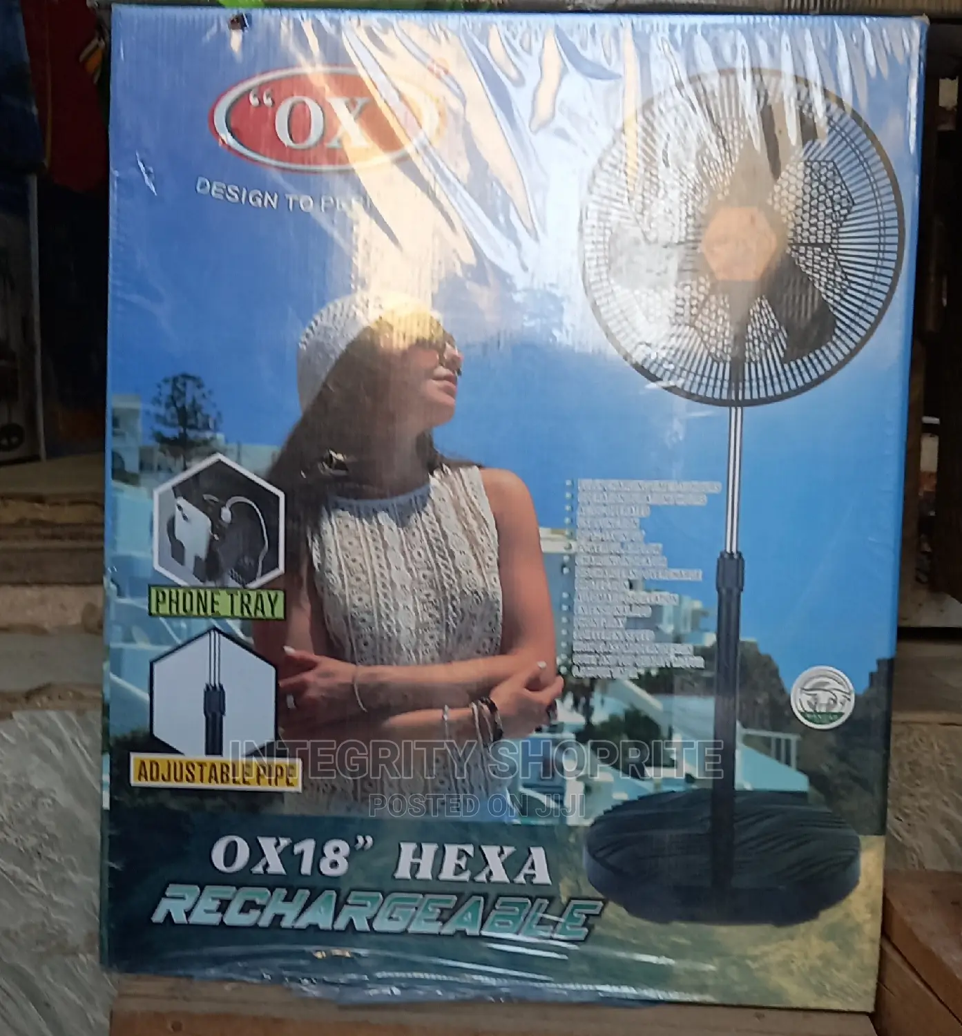 Ox Hexa Rechargeable Standing 18" Fan in Lagos Island (Eko) - Home ...