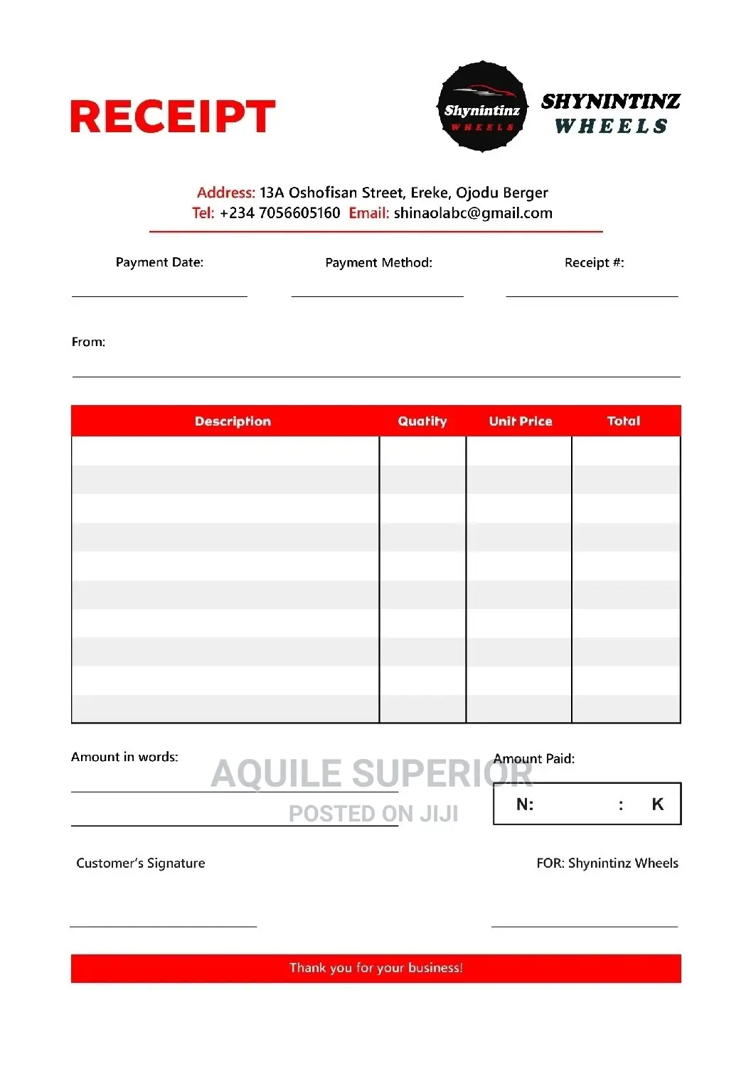 Carbonized Receipt, Invoice and Waybill Printing in Shomolu - Printing Services, Aquile Superior ...