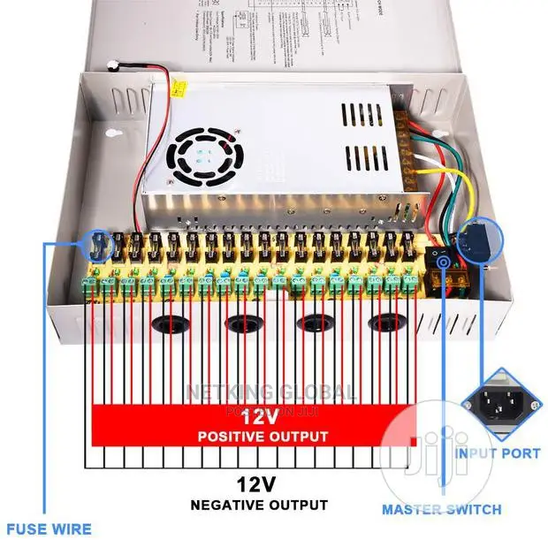 18 Channel CCTV Power Supply DC 12V. With Splitter Fuse Box in Utako ...