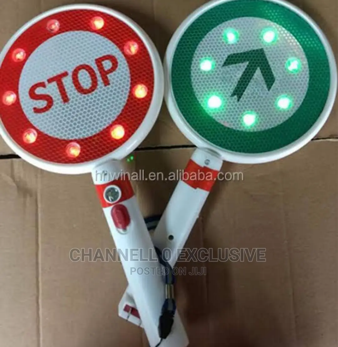 LED Road Safety Flashing Light Handheld Stop Warning Sign in Ikeja ...