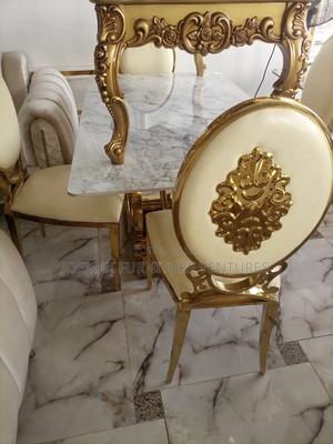 Egyptian Marble Dining Table by 4 in Ojo - Furniture, Joemax Furniture ...