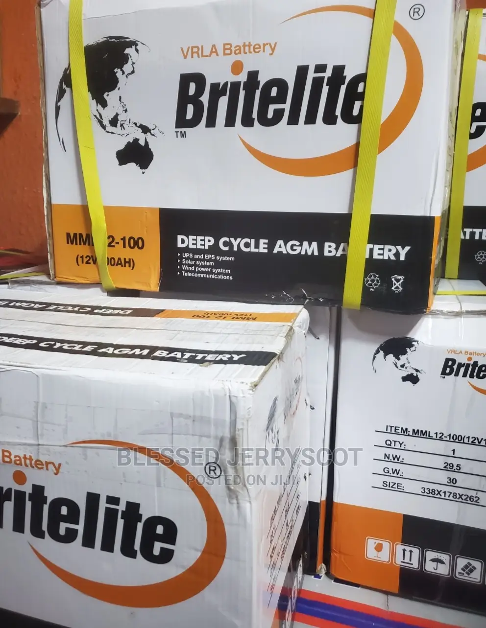 Britelight 100ah,Gel (Dry Cell) Inverter Battery. in Ilorin West ...