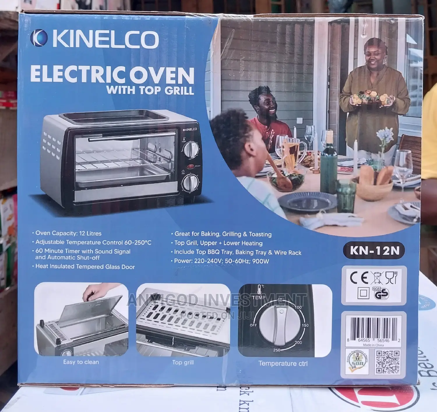 12L Kinelco Oven Toaster With Top Grill in Lagos Island (Eko) - Kitchen ...