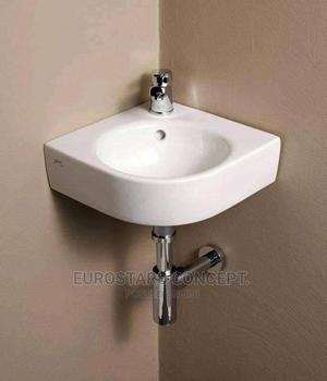 White Corner Wash Hand Basin for sale - EUROSTARS CONCEPT. Price: ₦ ...