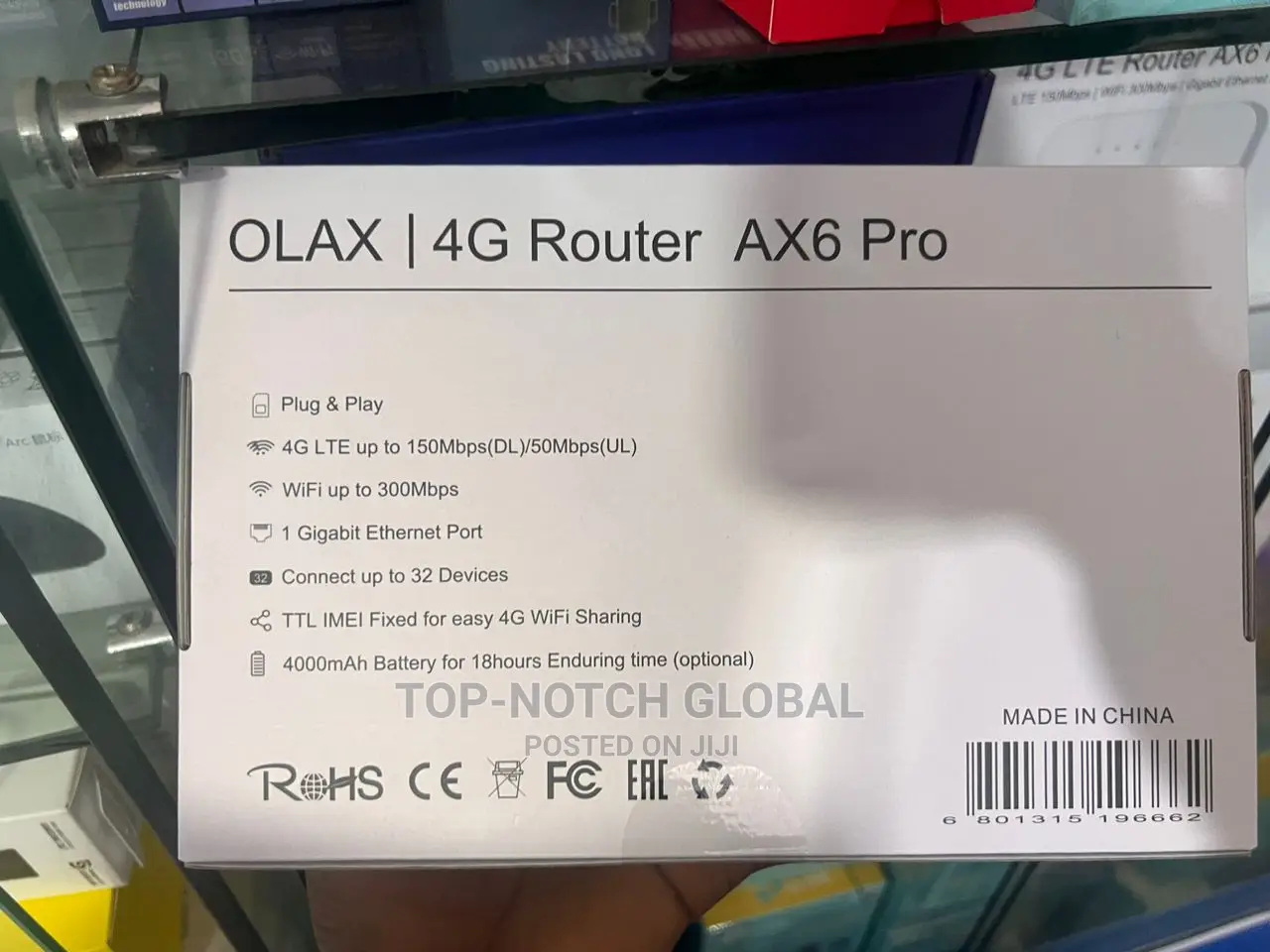 Olax 4G LTE Router Ax6 PRO in Ikeja - Networking Products, Top-notch ...