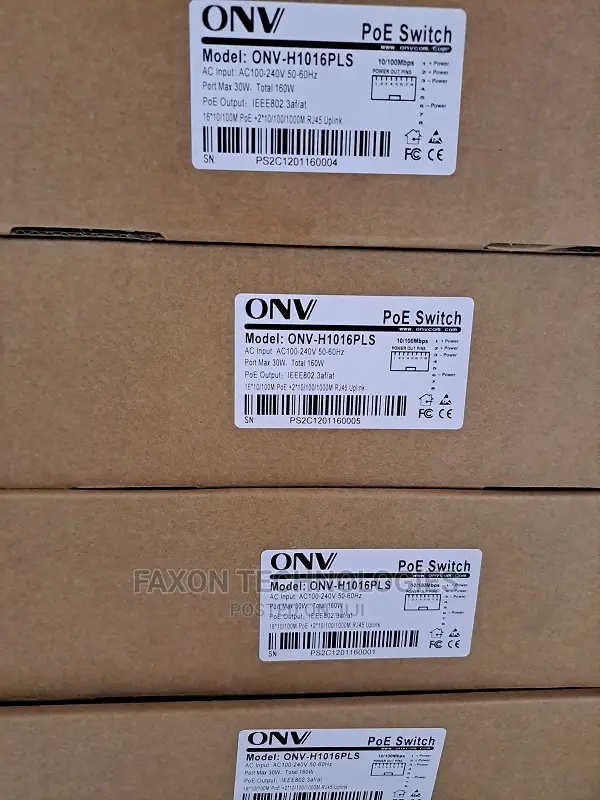 ONV-H1016PL 10m/250m Gigabit Uplink 18-Port Poe Switch in Ikeja ...