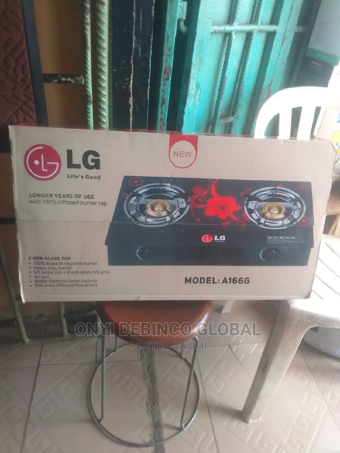 LG Thick Table Top Glass Gas Cooker With Two Hobs in Ikeja - Kitchen ...