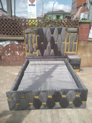 Quality 4.5by6 Upholstery Padded Bed Frame With One Bed Side in Lagos Island (Eko) - Furniture ...