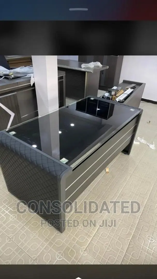 Quality Executive Glass Top Office Table With Drawers. in Ikeja ...