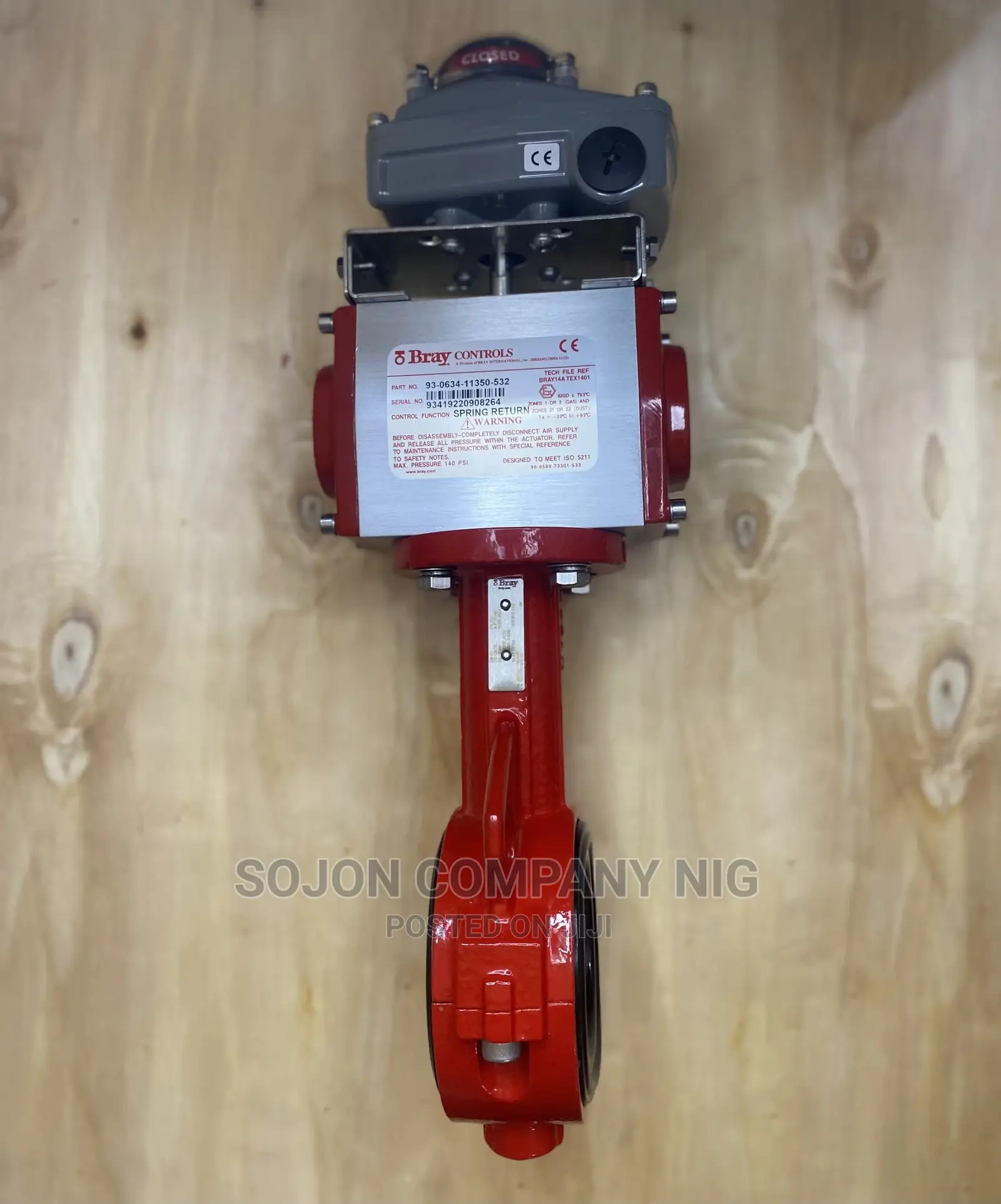 Bray Controls Butterfly Valve With Actuator Limit Switch in Orile ...