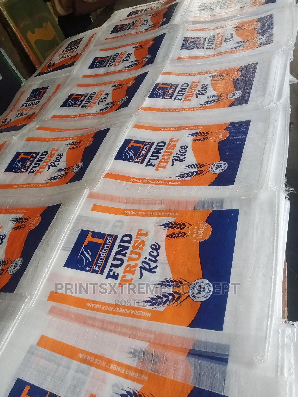 Rice and Garri Sack Printing for Product Packaging in Shomolu ...