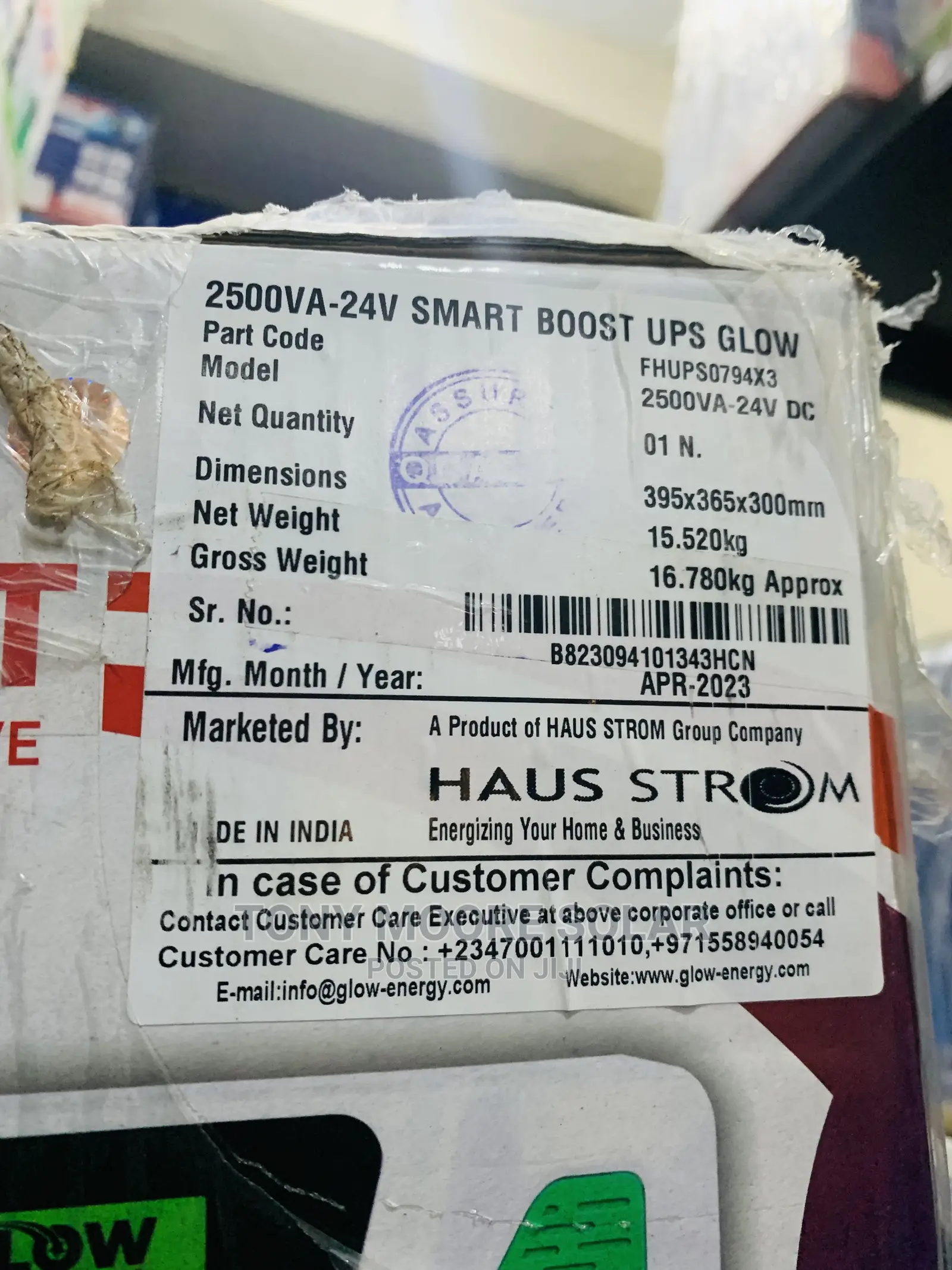 2.5kva 24v Glow Energy Inverter in Ojo - Solar Energy, Tony Moore Solar ...