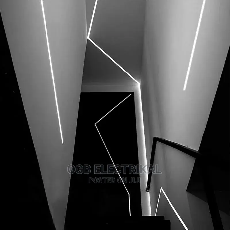 Modern Long LED Wall Corner Linear Light in Ojo - Home Accessories, Ogb ...