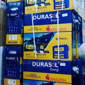 12v 220ah DURASOL Tubular Batteries in Ojo - Solar Energy, Mk Solar ...
