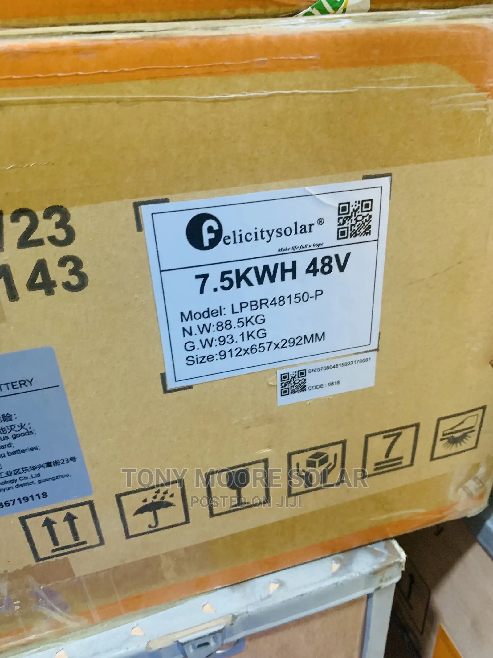 New Model Felicity 7.5kwh 48v Lithium Battery in Ojo - Electrical ...