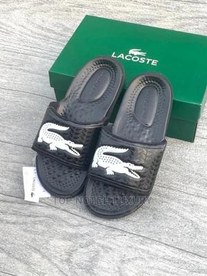 Original *Lacoste Croco Synthetic Logo Slides Men Women in Lagos Island ...