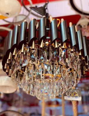 Luxury Quality Modern Mounted Crystal Black Chandelier Light in Lekki ...