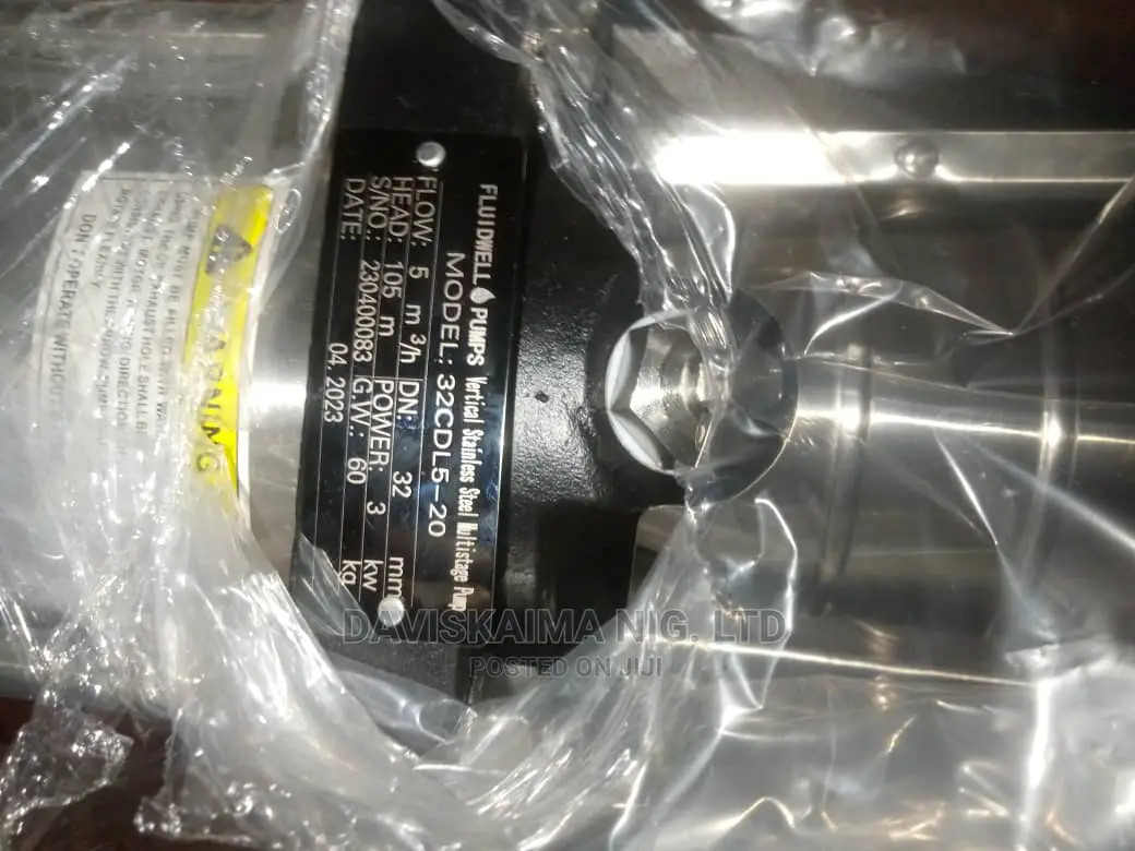 4hp/3kw Fluidwell Multistage Vertical Stainless Pumps for sale ...