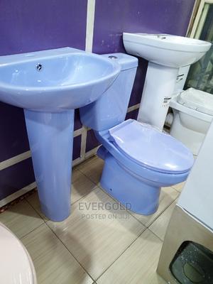 Sky Blue Water Closet With Wash Hands Basin Available for sale ...