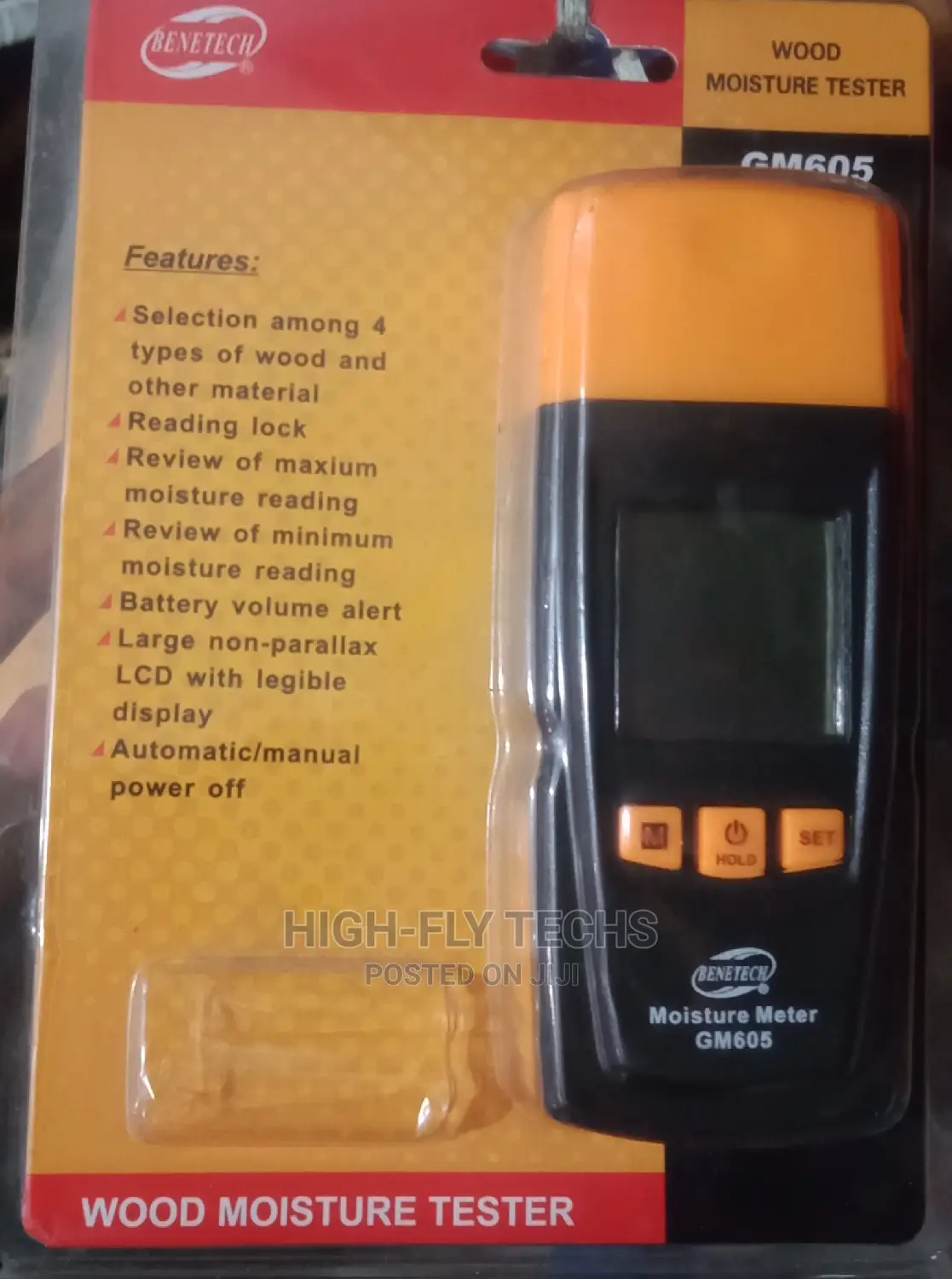 Benetech GM605 Wood Moisture Tester, 0~41%, -10~40°c in Lagos Island ...