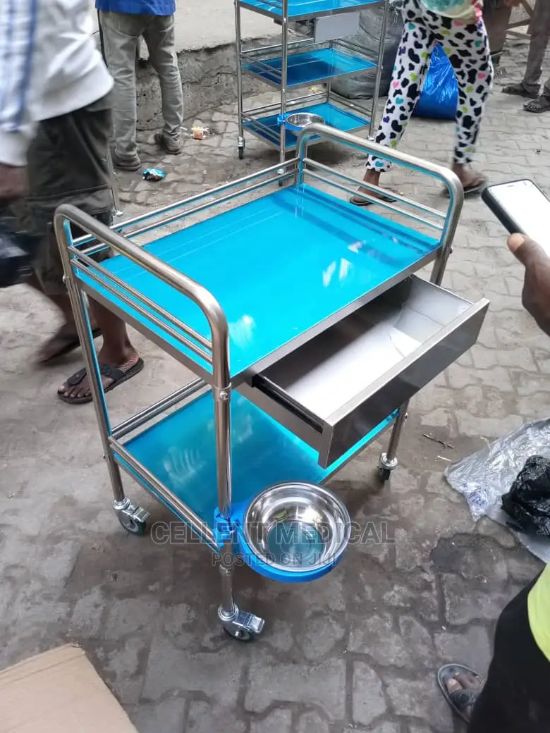 Instrument Trolley With Drawer and Bowl for sale - CELLENT MEDICAL ...