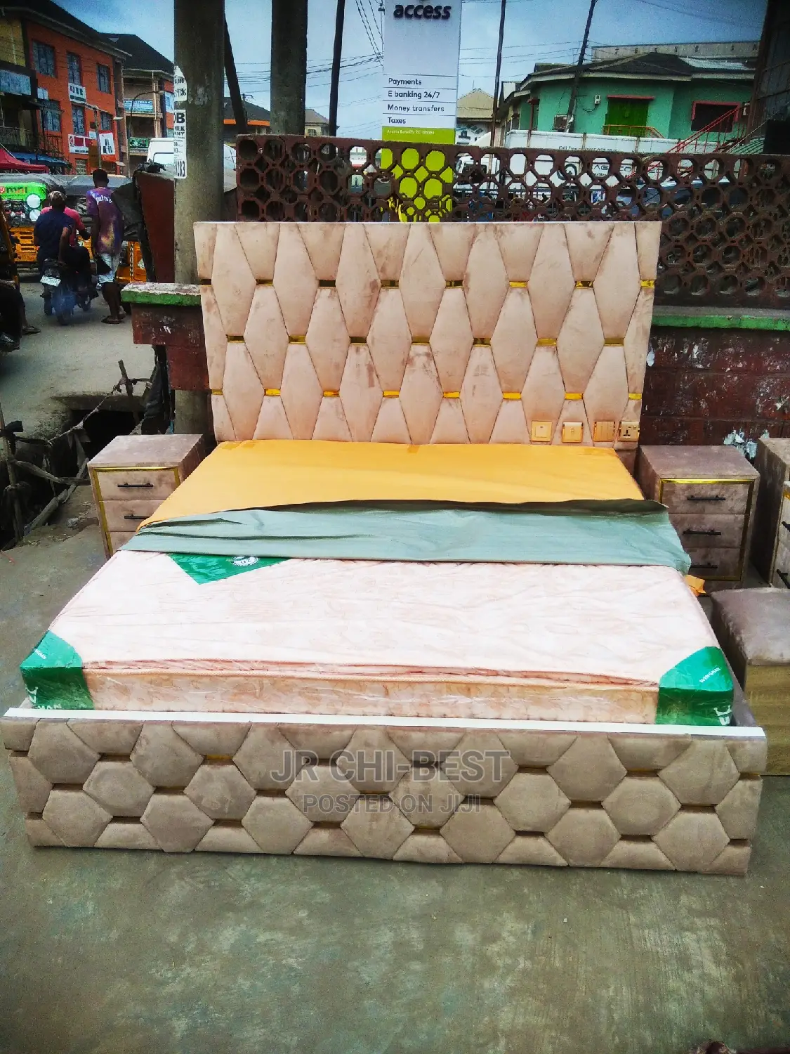 Superb Wooden Padded 6 by 6 Upholstery HDF Bed Frame in Alimosho ...