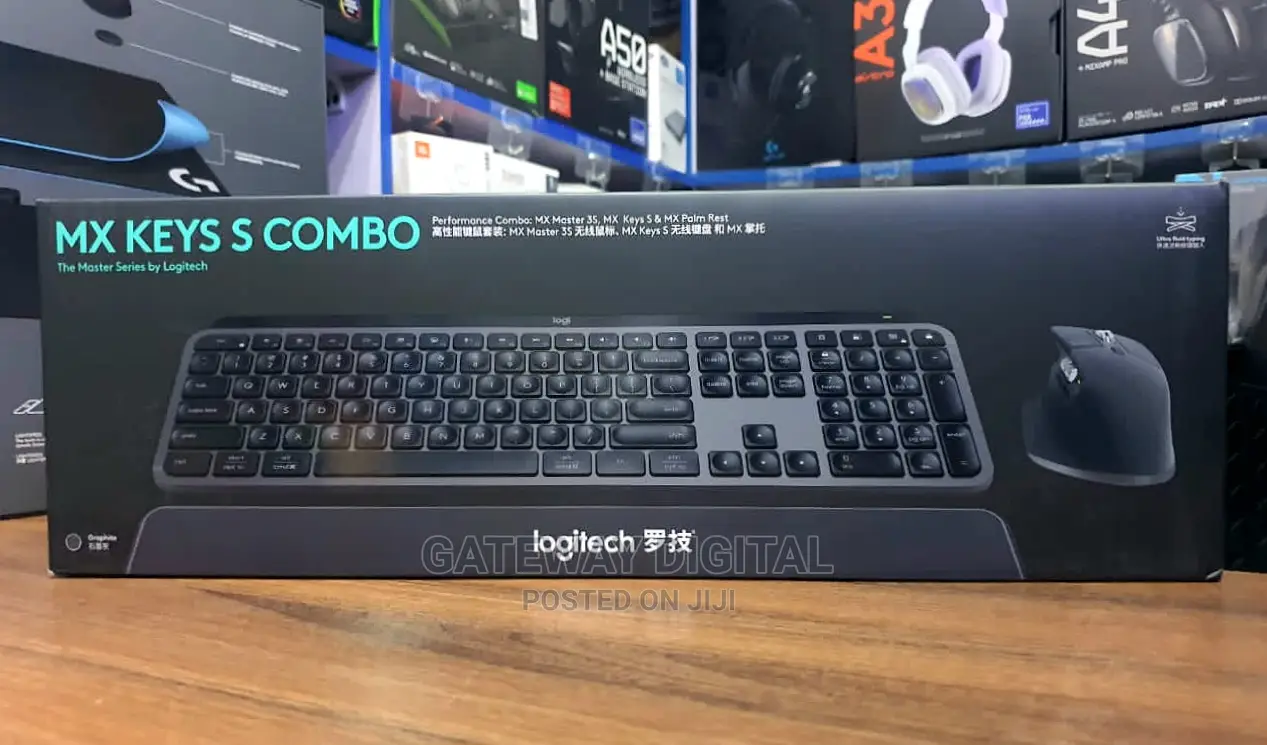 Logitech Mx Keys S Combo-Keyboard and Mouse With Palm Rest . in Ikeja ...