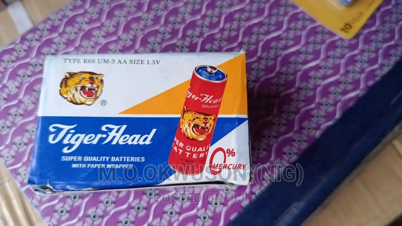 Tiger Head Battery for sale - M.O.OKWUSON (NIG) LTD Price: ₦ 1,500 on ...