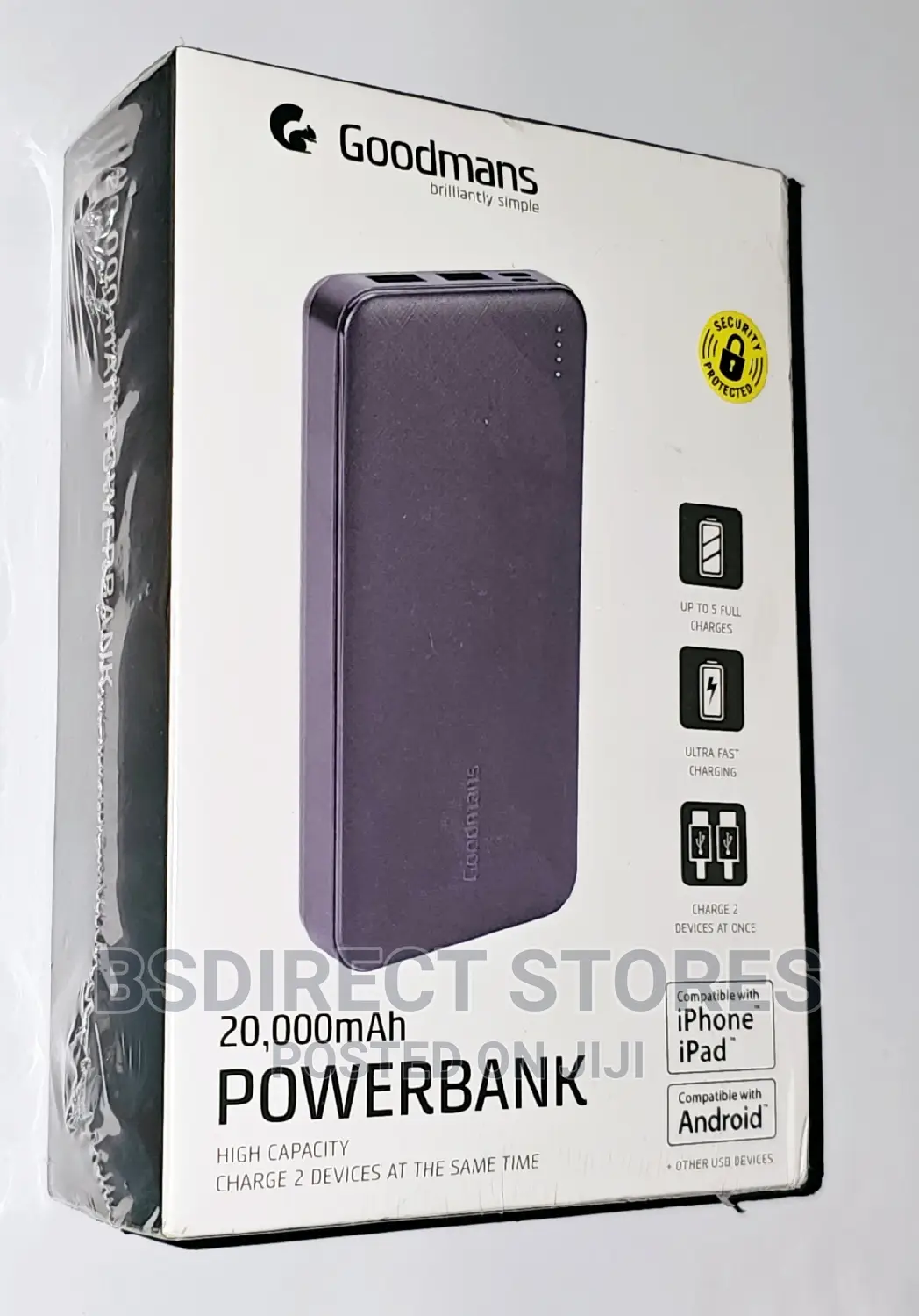 Goodmans High Capacity Ultra Fast Power Bank 20000mah BLACK in Utako ...