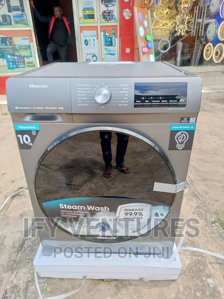 Hisense 10 Kg Wash and Dryer Washing Machine.Silver Color in Amuwo ...