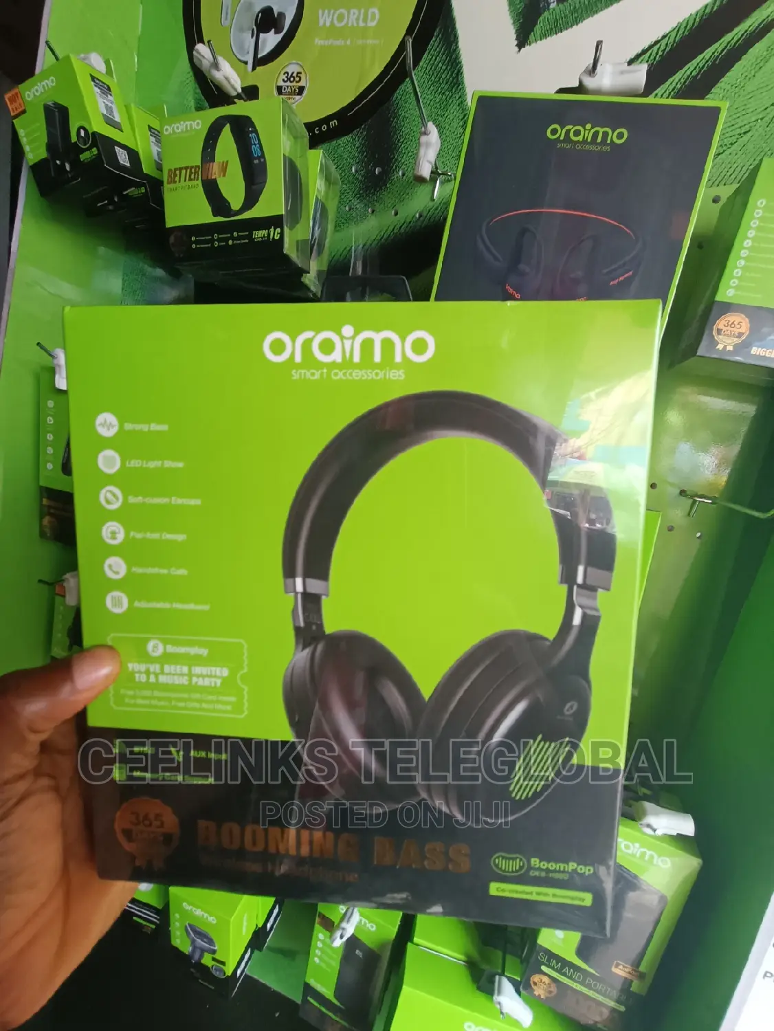 Oraimo Boompop Over-Ear Bluetooth Wireless Headphone in Ikeja ...