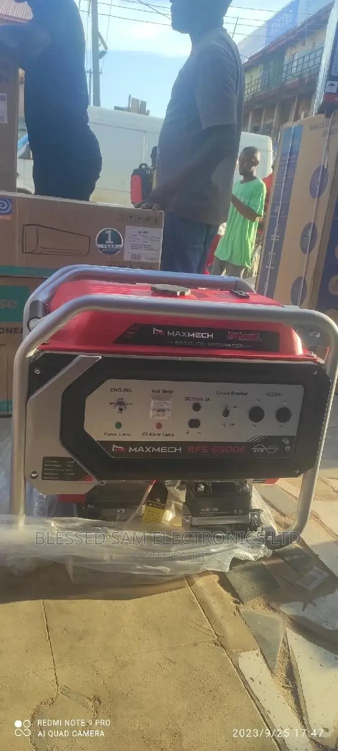 Original >Max-Mech Generator 5.5kva Heavy Duty Key Starter in Ojo ...