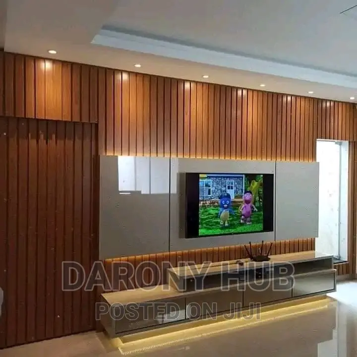 Wall Cladding and TV Console With Led in Ikeja - Manufacturing Services ...