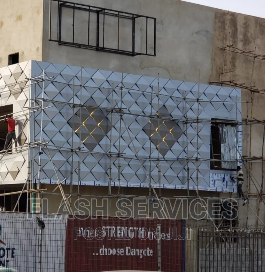 Wall Cladding / Aluco Board Clad/ 3D Cladding in Lekki - Building ...