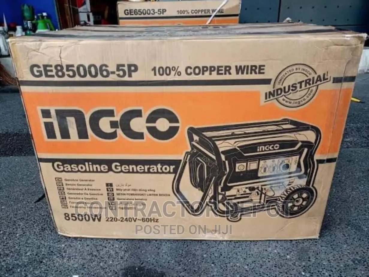 INGCO Gasoline Generator – GE75006 7.5kva Copper Engine AVR in Lagos ...