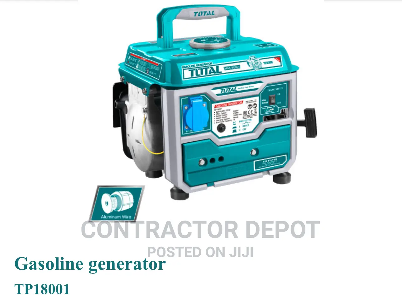 Total Portable Camping Gasoline Generator Tp18001 (800 W) in Lagos ...