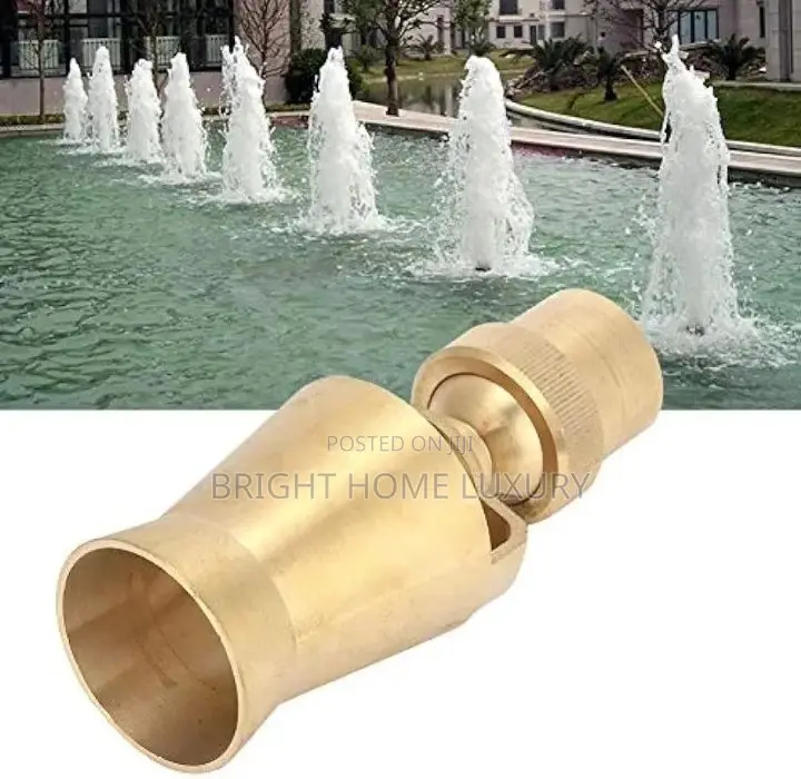 11⁄2" Brass Adjustable Ice Tower Fountain Nozzle/Cascade Jet in Mushin ...