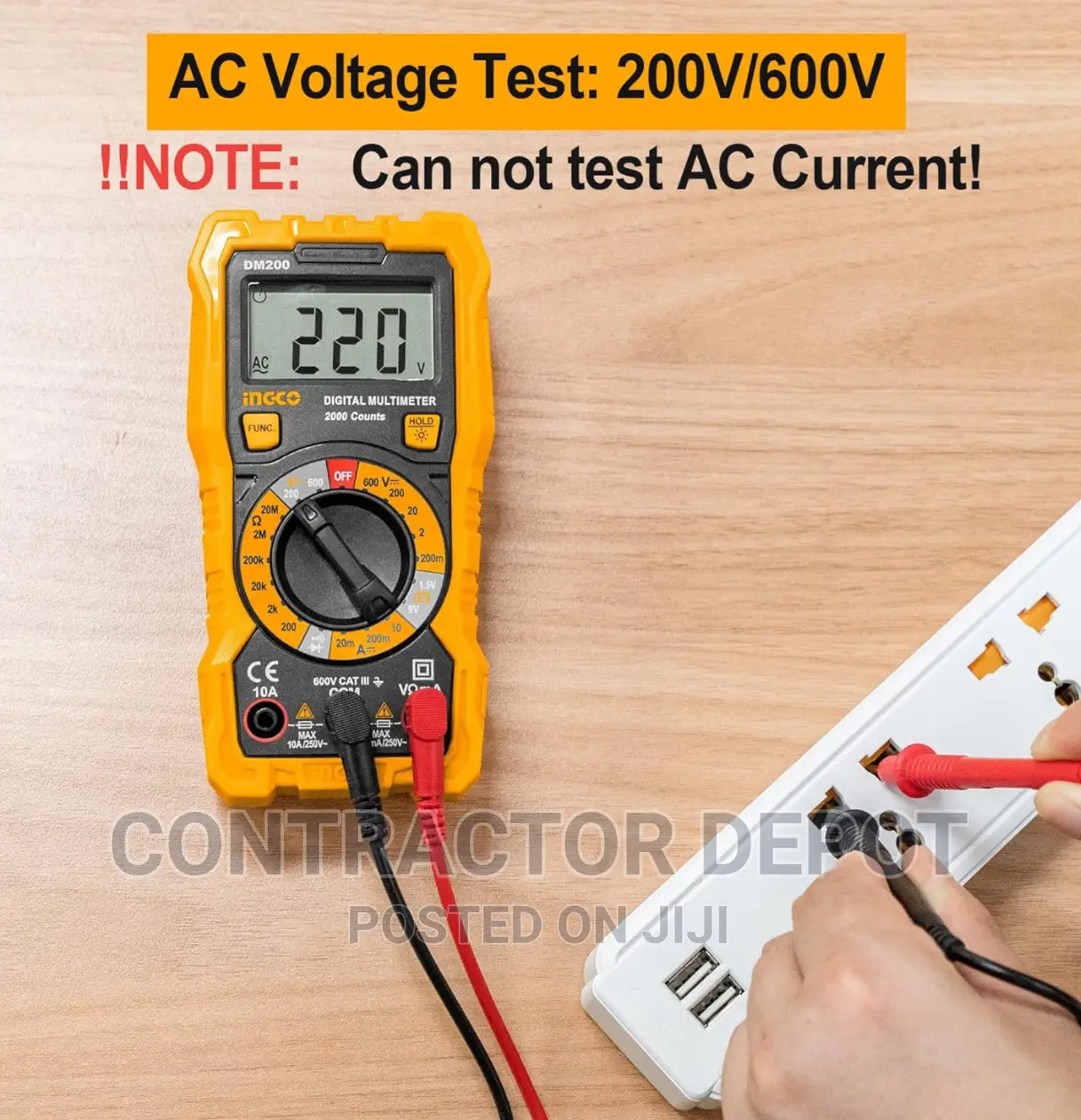 Ingco Digital Multimeter, 2000 Counts | LCD With Backlight in Lagos ...