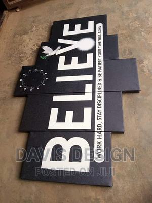 5 In 1 Wall Canvas Frame With Clock in Ado-Odo/Ota - Printing Services ...