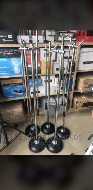 Round Base Studio-and-Stage-Microphone-Stand-Silver in Wuse ...