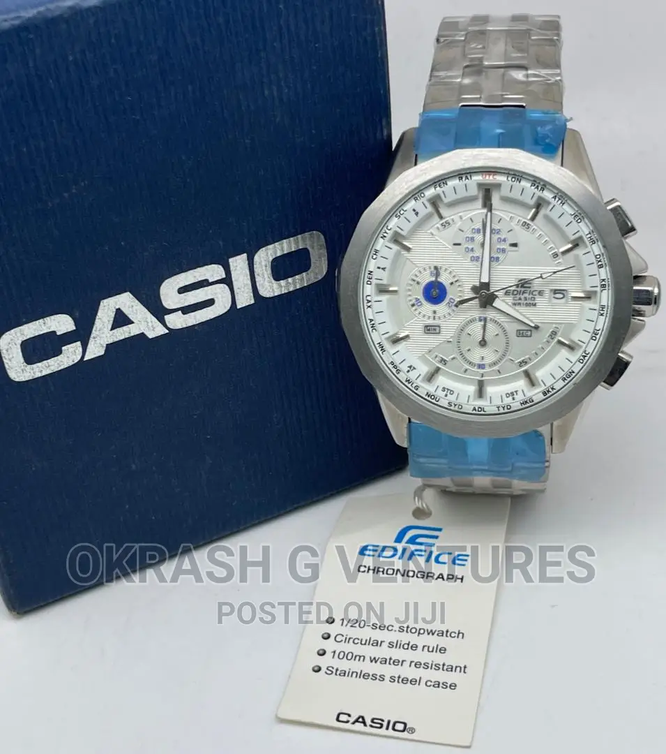 Edifice Casio Chronograph Silver Chain Watch in Lagos Island (Eko ...