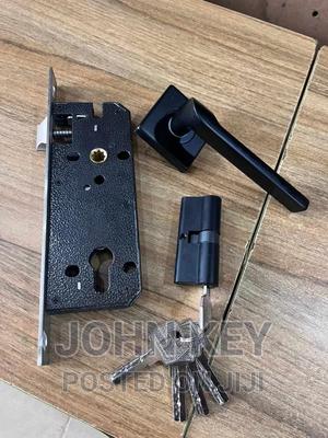 Black Door Lever Handle and Lock in Lagos Island (Eko) - Doors ...