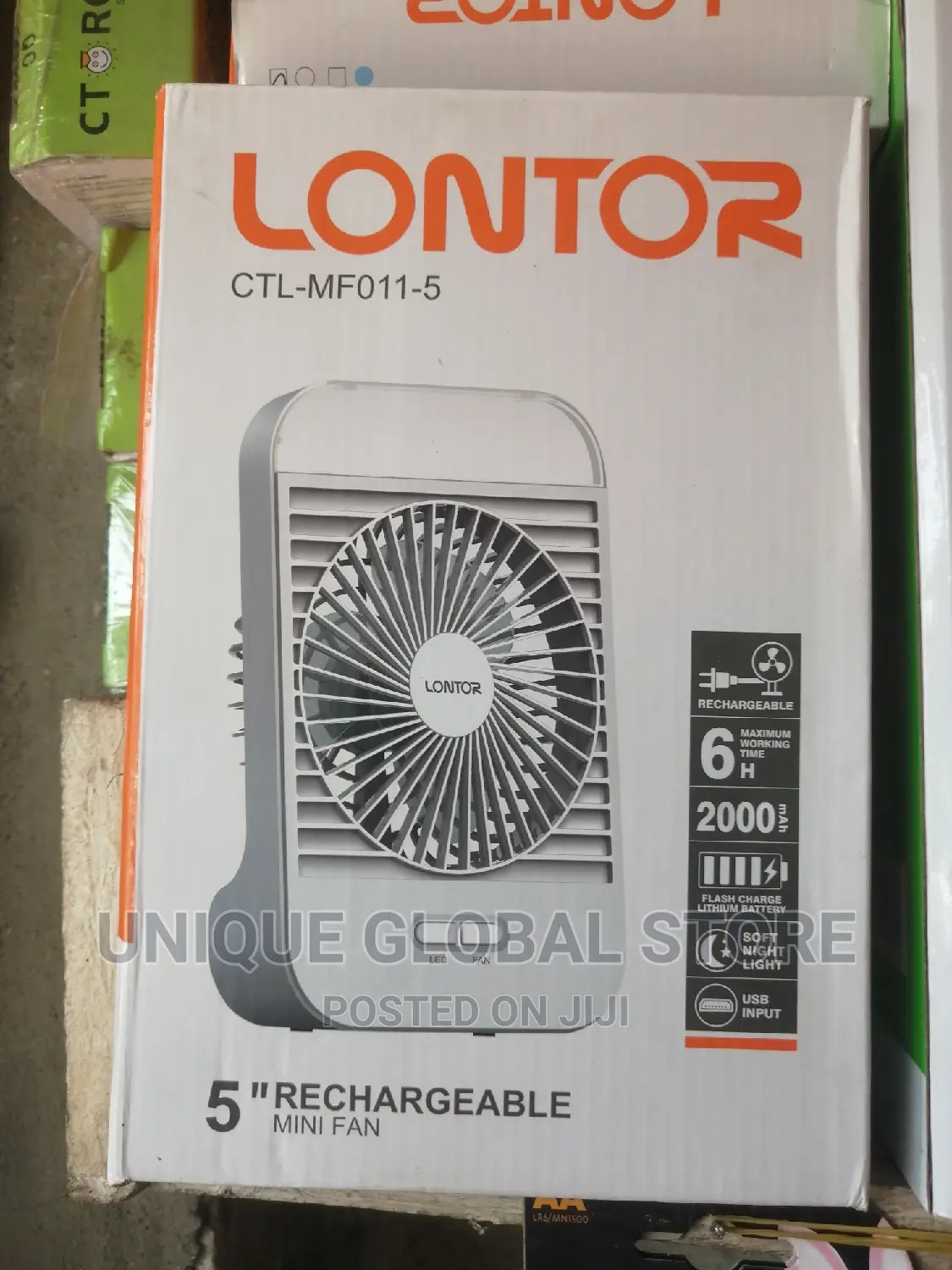 Lontor 5′′ Rechargeable Mini Fan CTL-Mf011-5 in Ikeja - Home Appliances ...