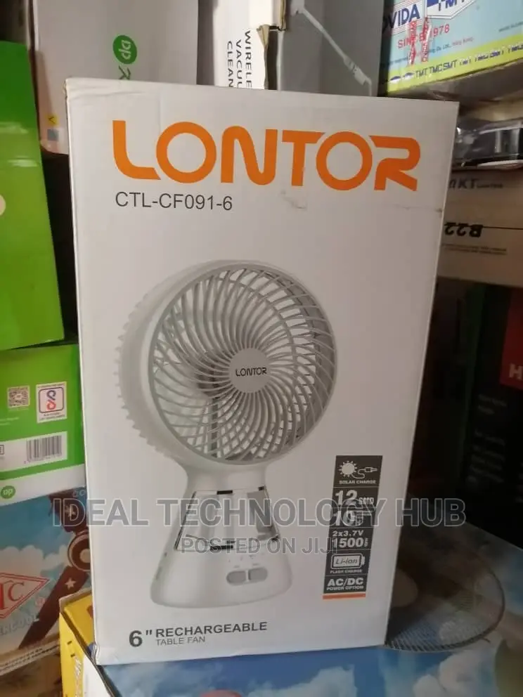 Lontor CTL - Cf091-6 Rechargeable Table Fan in Ikeja - Home Appliances ...